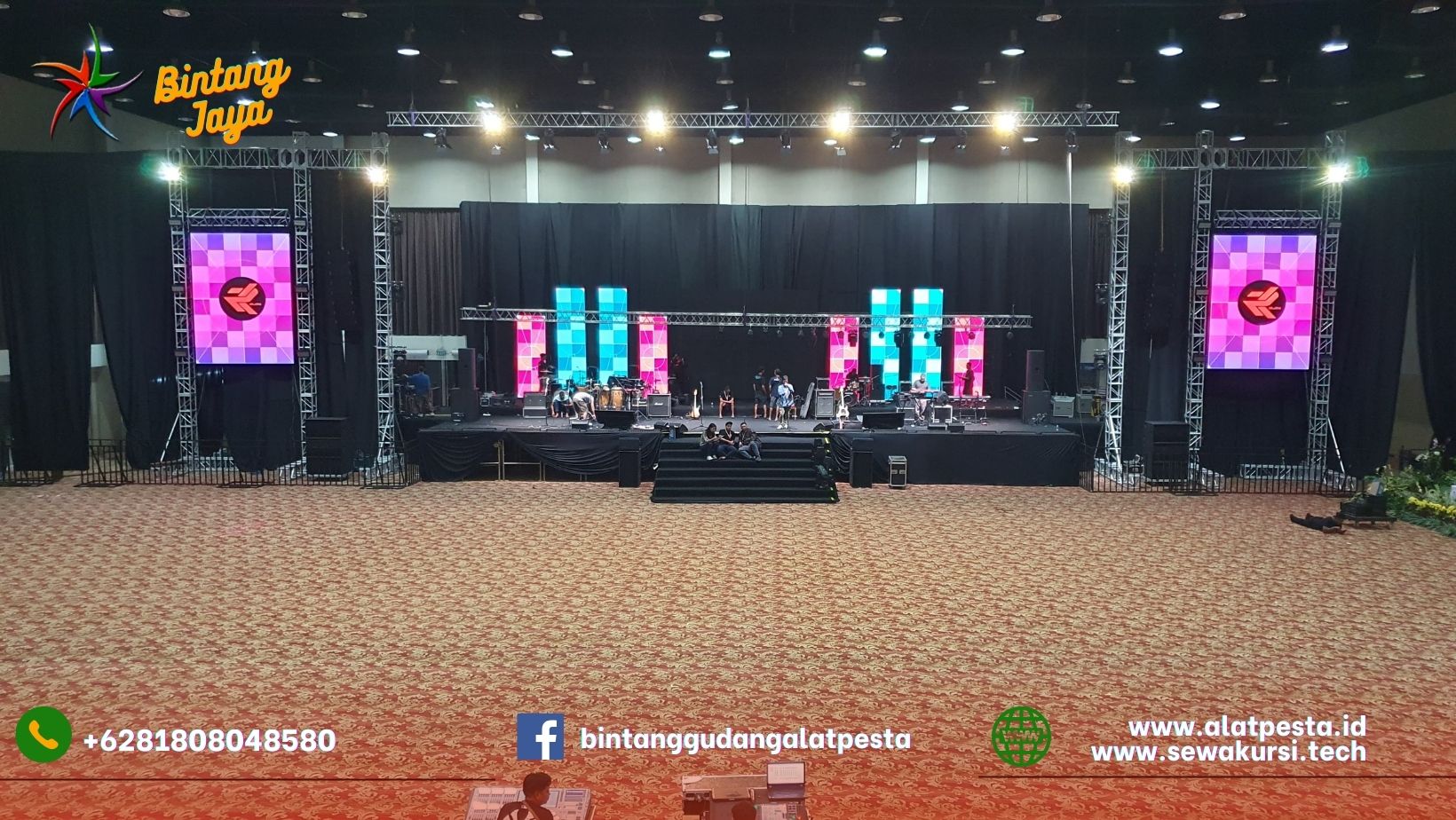 Sewa Paket Backdrop Set Panggung Kursi Dan Sofa Jakarta